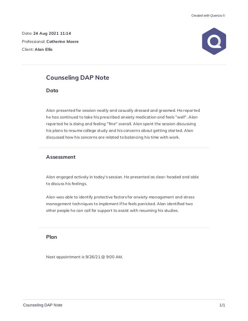 How To Write DAP Notes: 5 Best Templates and Examples - Quenza
