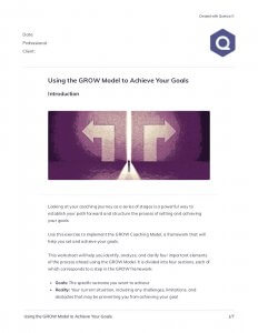 GROW Coaching Model - Quenza